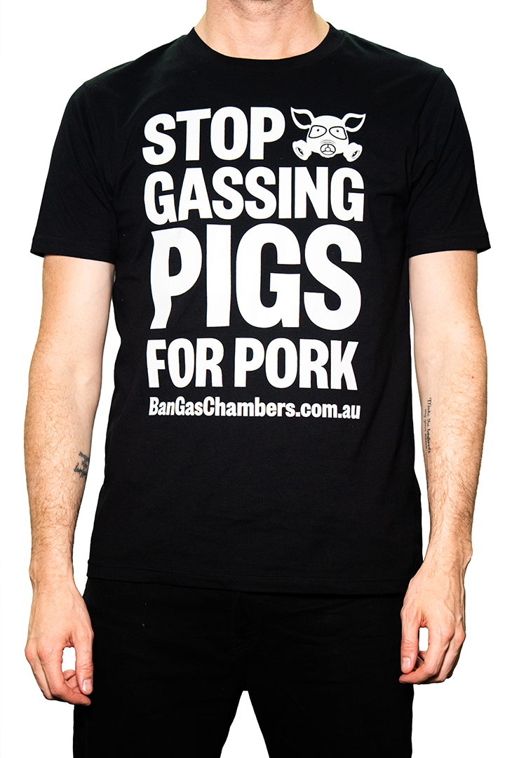'Stop Gassing Pigs for Pork' T-shirt – Farm Transparency Project